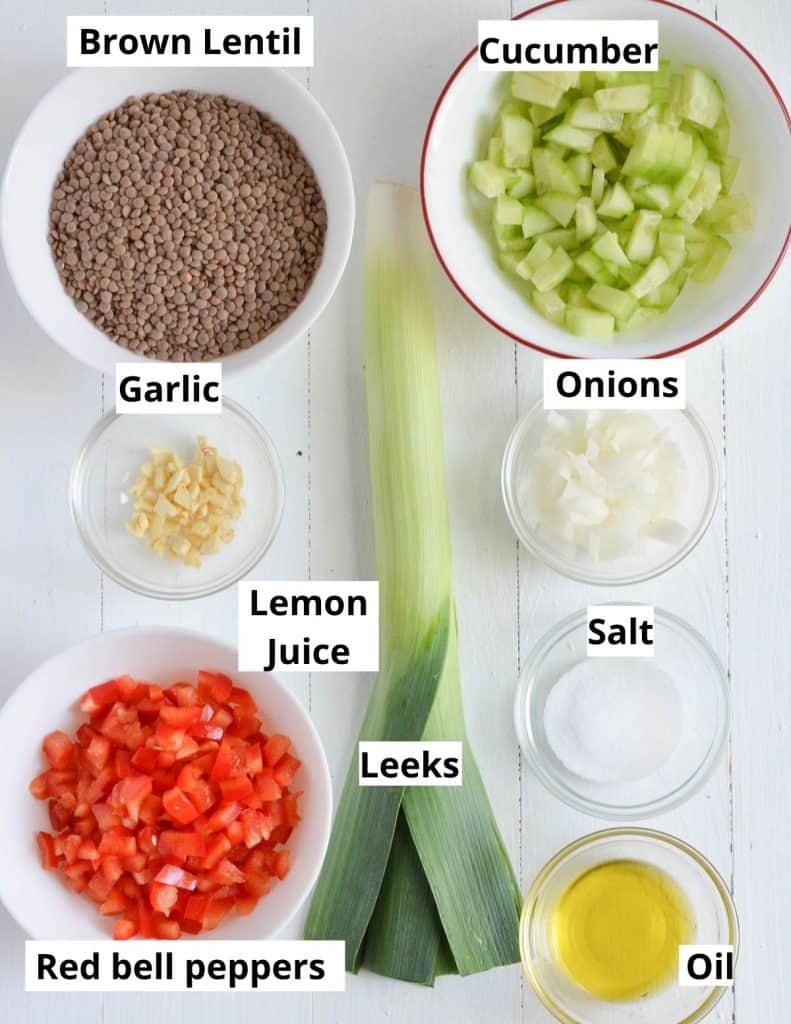 Warm Lentil Salad With Leeks (Perfect Holiday Salad) - Fit Meal Ideas