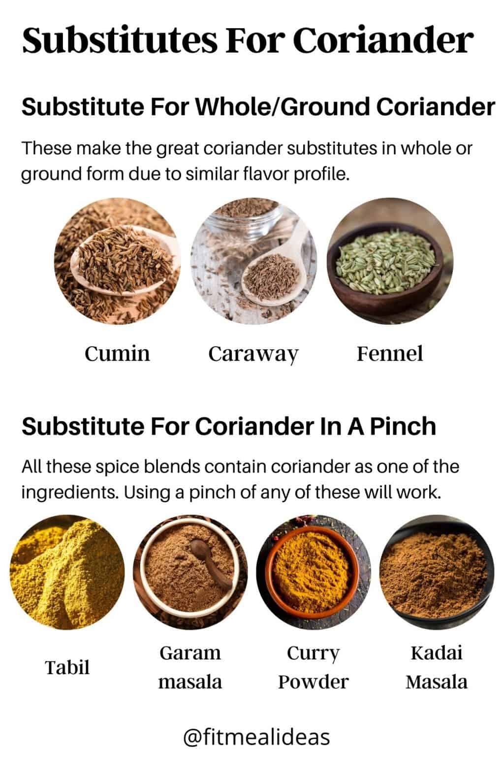 7 Best Substitute For Coriander Seeds - Fit Meal Ideas