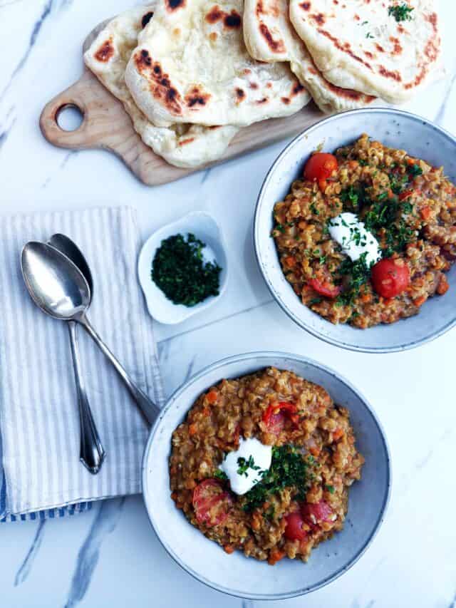 Red Lentil Coconut Curry With Coconut Milk - Fit Meal Ideas